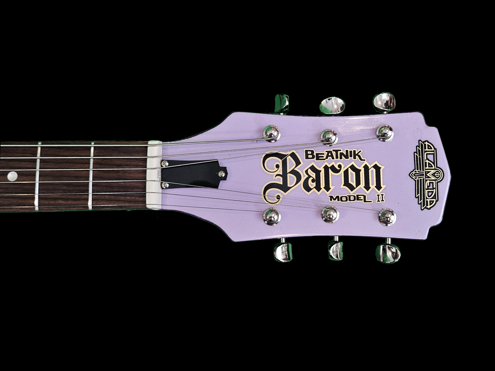 Beatnik Baron II guitar, Lilac BB2308 - Alameda Guitars